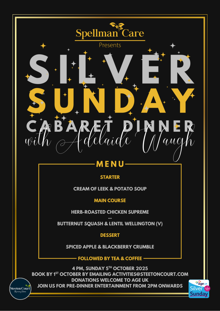 Silver Sunday Cabaret Dinner - Spellman Care